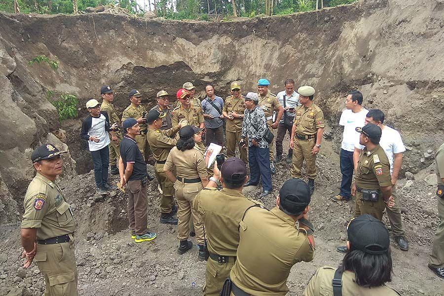 Galian C di Bukit Paon di Sidak Satpol PP Provinsi | BALIPOST.com