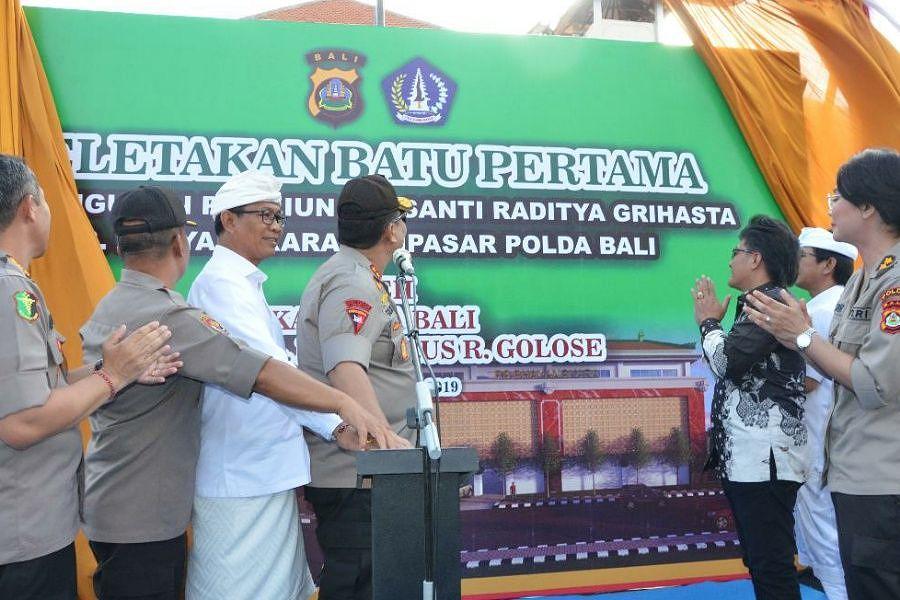 Bupati Giri Prasta Letakkan Batu Pertama Pembangunan RS Bhayangkara ...