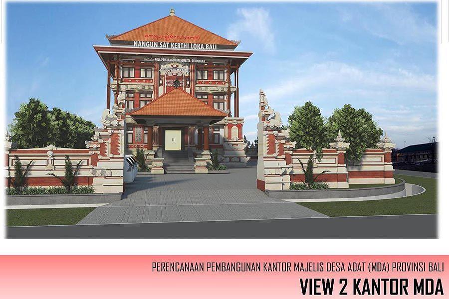 Gedung MDA Provinsi Dibangun Berlantai Tiga dan Berarsitektur Bali ...