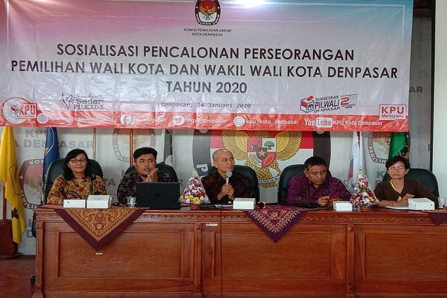 KPU Denpasar Tetapkan Paslon Pilwalkot 2020 | BALIPOST.com