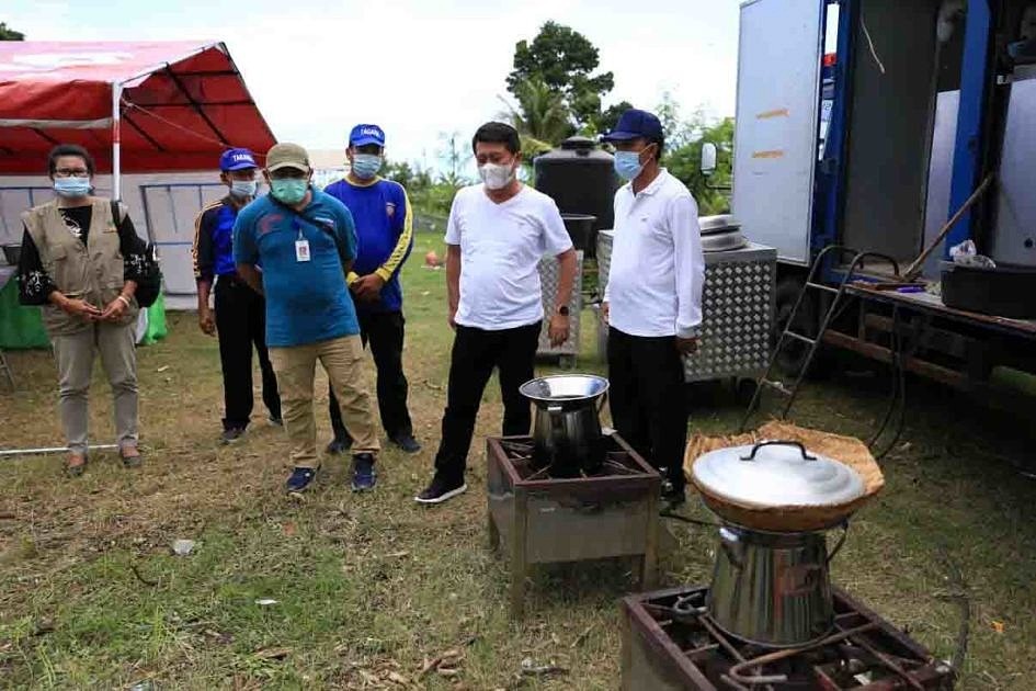 Kemensos RI Dirikan Dapur Umum di Klungkung | BALIPOST.com