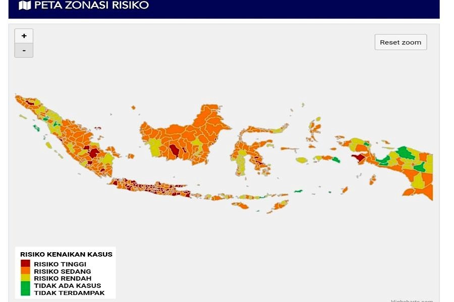 Peta Zona Risiko Bali Memburuk, Kabupaten Ini Geser ke Zona Merah ...