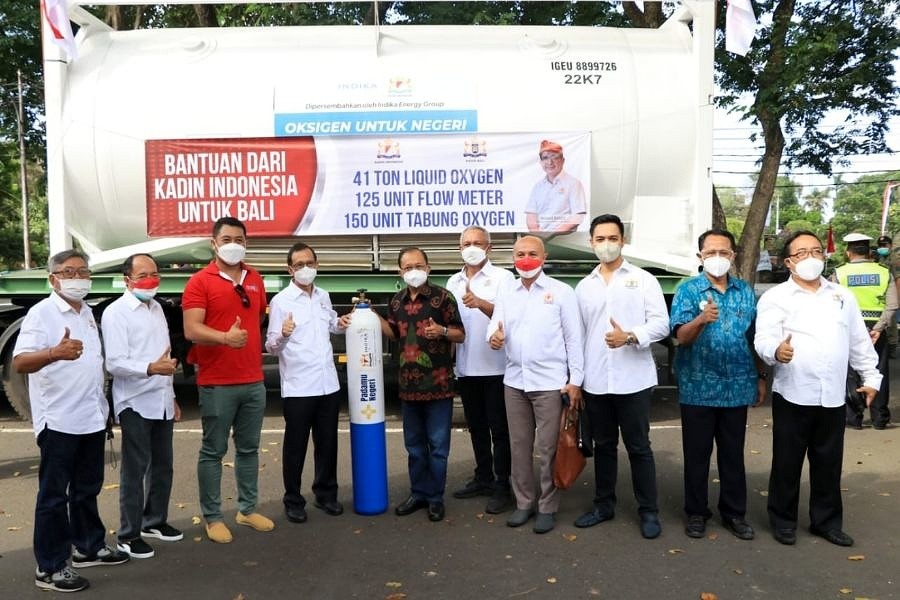 Bali Terima Bantuan 41 Ton Liquid Oksigen dari Kadin Indonesia ...