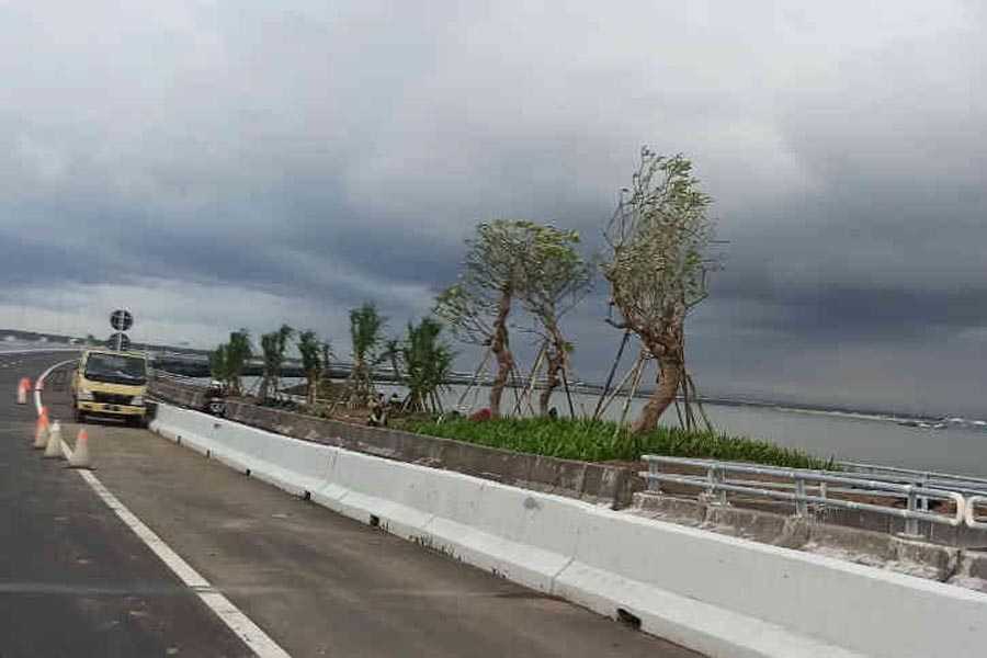 Jalur Tol Bali Mandara, Mulai Terlihat Hijau 1 | BALIPOST.com