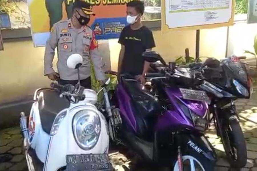 Trek-trekan di Pantai Dibubarkan, Sejumlah Motor Knalpot Brong Diamankan | BALIPOST.com