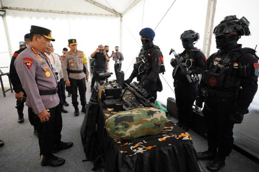 Kunjungi Posko Brimob, Kapolri Gelorakan Semangat Pengamanan G20 1 ...