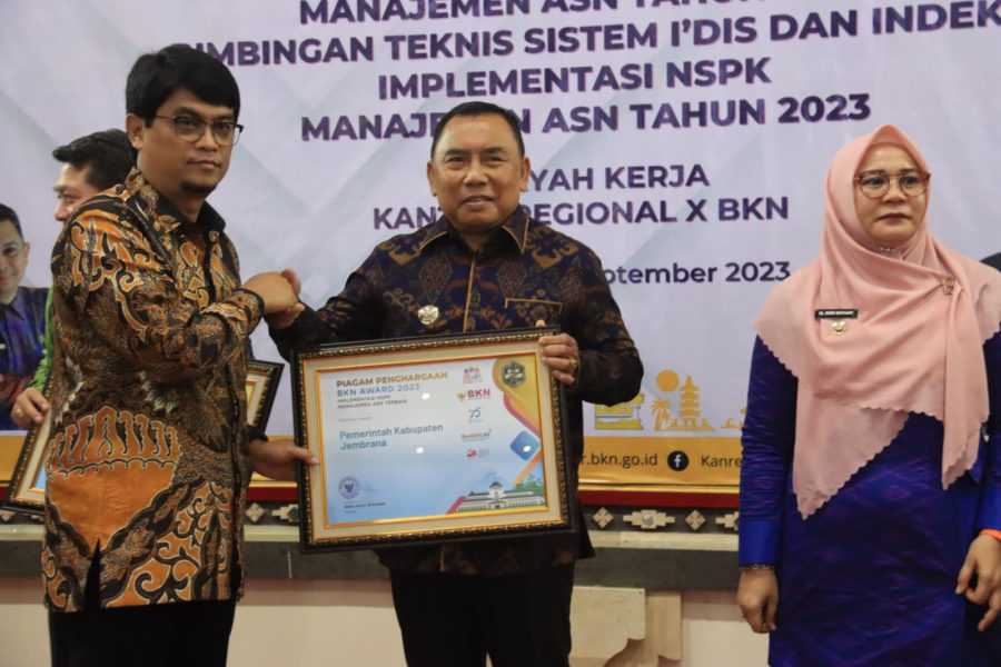 BKN Award 2023, Pemkab Jembrana Sabet Empat Penghargaan | BALIPOST.com