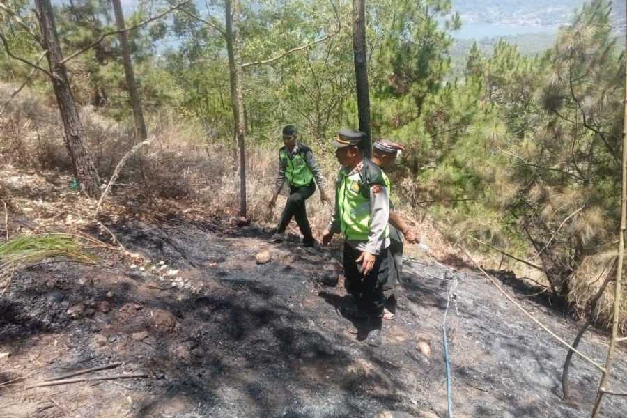 Hutan di Lereng Gunung Batur Kembali Terbakar | BALIPOST.com