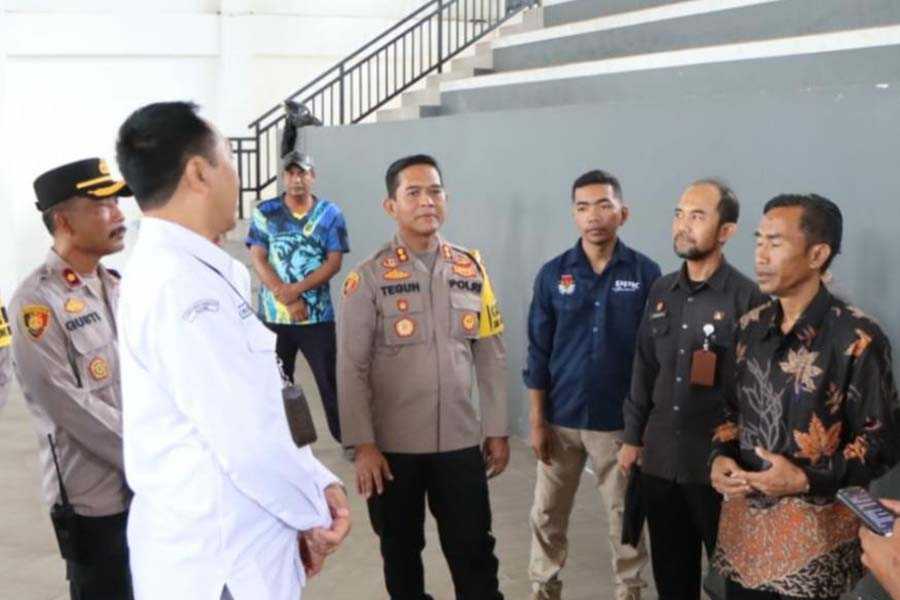 Kapolres Cek Kesiapan Tempat Penyimpanan Logistik Pemilu | BALIPOST.com