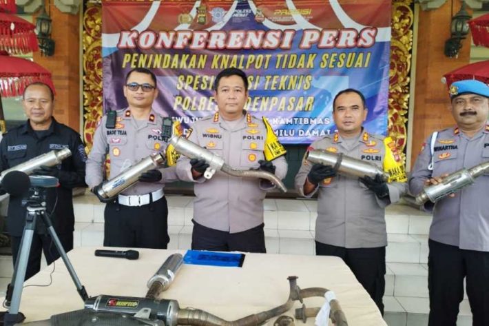 Ratusan Knalpot Brong Disita, Dominan Milik Pelajar | BALIPOST.com
