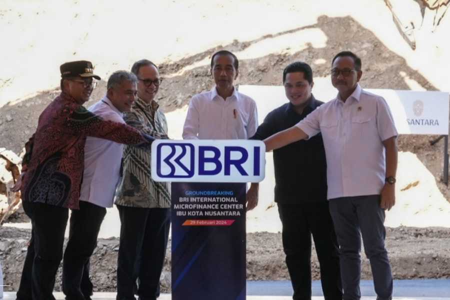 Presiden Groundbreaking BRI International Microfinance Center di IKN ...