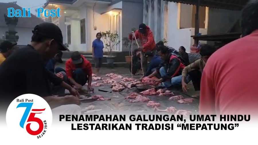 Penampahan Galungan, Umat Hindu Lestarikan Tradisi "Mepatung ...