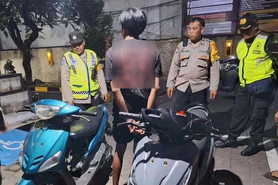 Sekelompok Pemuda Kabur saat Didekati, Dua Motor Berknalpot Brong Diamankan Petugas | BALIPOST.com