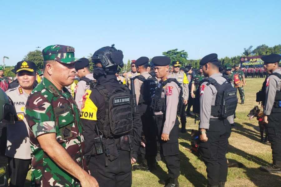 TNI-Polri Apel Gelar Pasukan Pengamanan WWF ke-10 di Bali | BALIPOST.com
