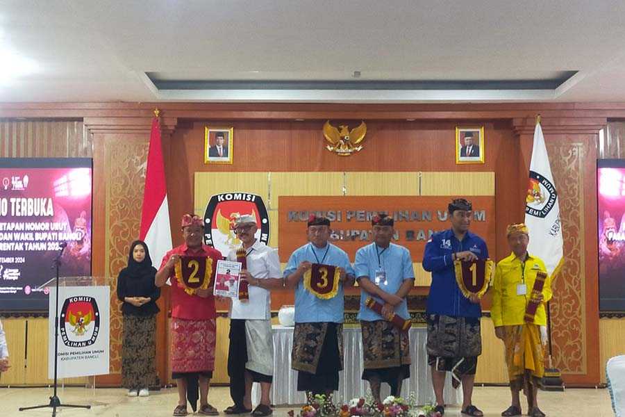 Ini Hasil Undi Nomor Urut Paslon di Pilkada Bangli | BALIPOST.com