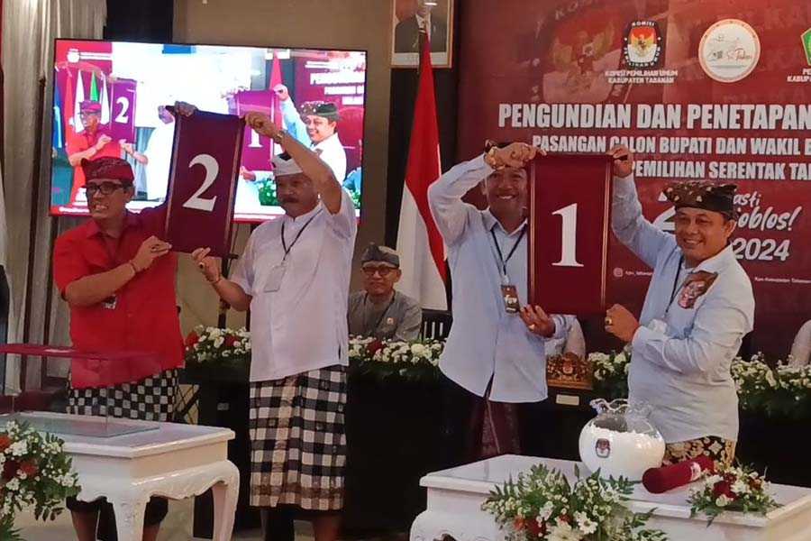 Ini, Nomor Urut Paslon di Pilkada Tabanan || BaliPost.com - - www.teras.id Ini, Nomor Urut Paslon di Pilkada Tabanan || BaliPost.com - - www.teras.id