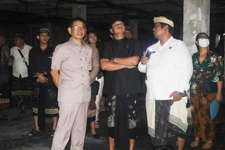 Penanganan Bangunan Pasar Tematik Ubud Pasca Kebakaran, PUPR Laksanakan Treatmen Injeksi Beton ...