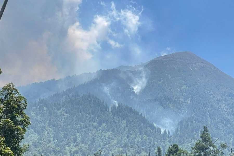 Kebakaran di Lereng Gunung Agung, Titik Api Mulai Berkurang | BALIPOST.com