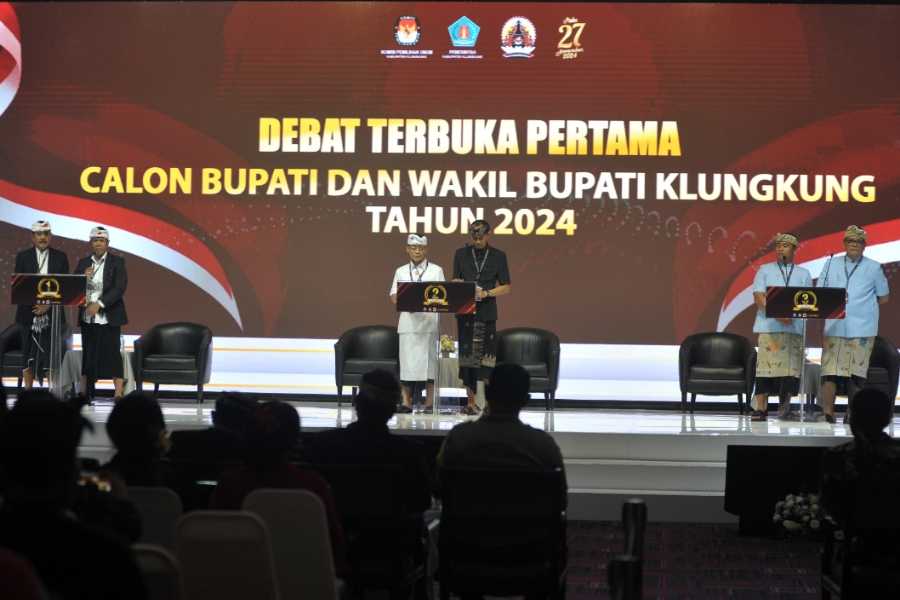 Debat Terbuka Pertama, Ini Visi Misi 3 Paslon Pilkada Klungkung | BALIPOST.com