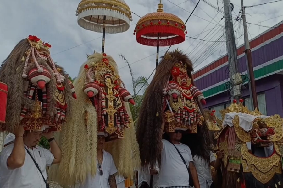 Banjar Adat Sampalan Gelar Upacara Ngadegang | BALIPOST.com