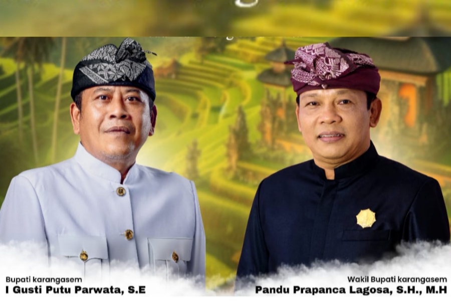 Bupati Gusti Putu Parwata dan Wabup Pandu Prapanca Lagosa Ucapkan ...