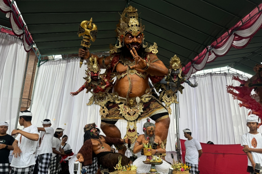 Ogoh Ogoh STT Bakti Karya Angkat Konsep "Trimala Paksa" 1 | BALIPOST.com