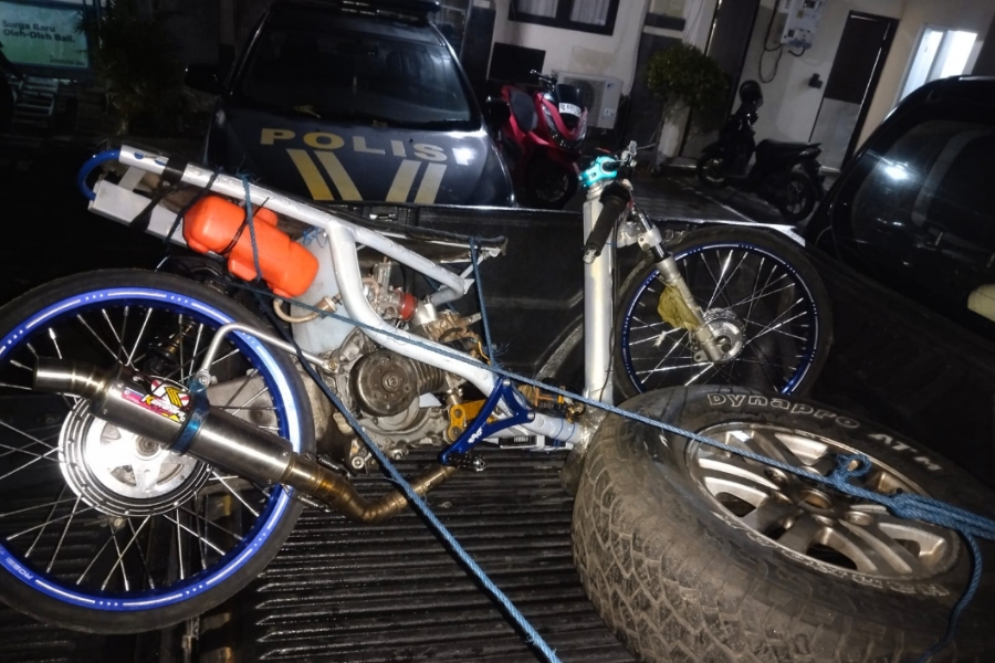 Pelaku Balapan Liar Kabur, Satu Motor Diamankan | BALIPOST.com