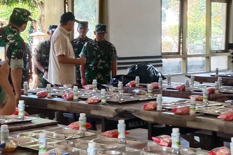 Menhan Tinjau Belajar Mengajar di Secata Rindam IX/Udayana | BALIPOST.com