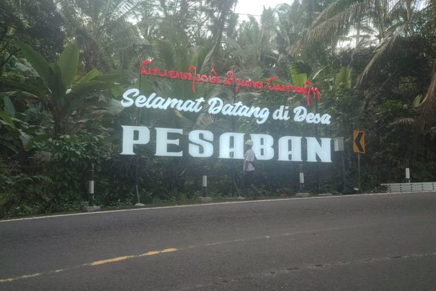 Plang Nama Desa Pesaban Dirusak Orang Tak Dikenal | BALIPOST.com