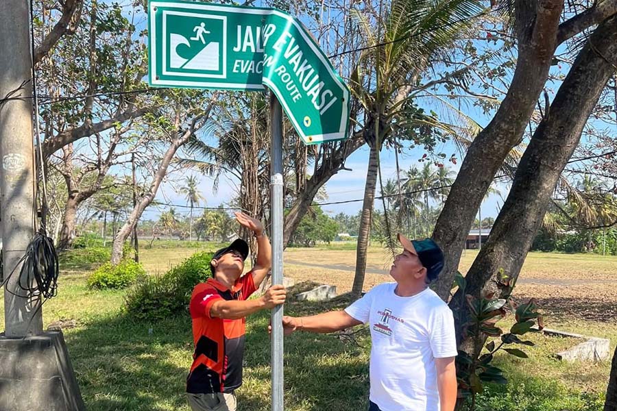 Rambu Evakuasi Tsunami di Jembrana Banyak yang Rusak | BALIPOST.com