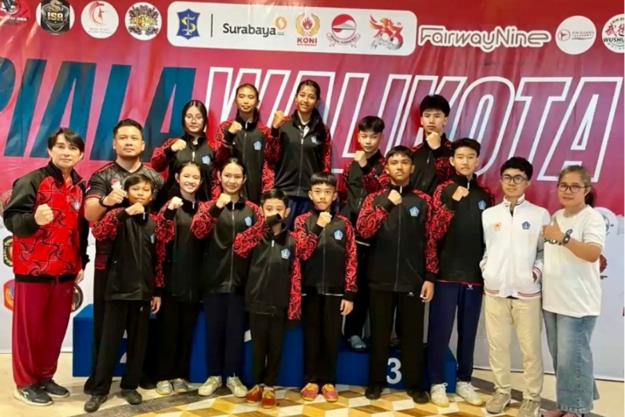 Atlet Wushu Badung Borong 19 Medali Emas di Piala Wali Kota Surabaya ...