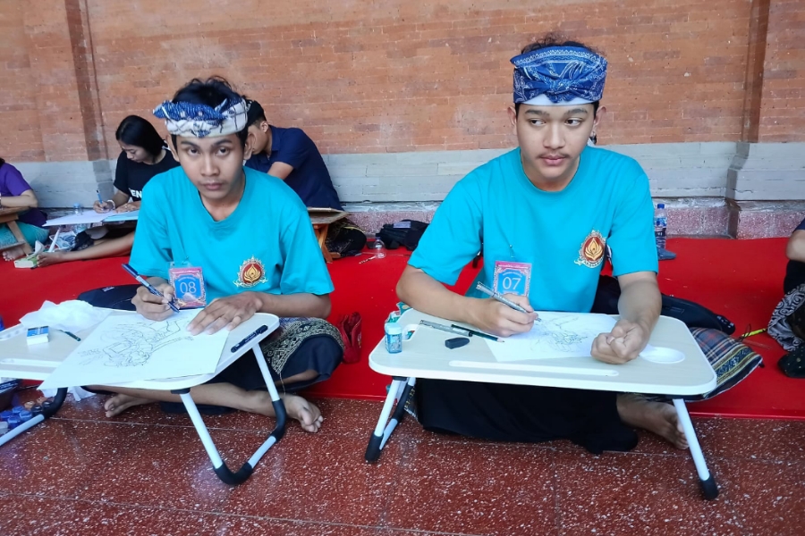 Sembilan Peserta Badung Ikuti Wimbakara Seni Lukis Wayang Klasik Bali ...